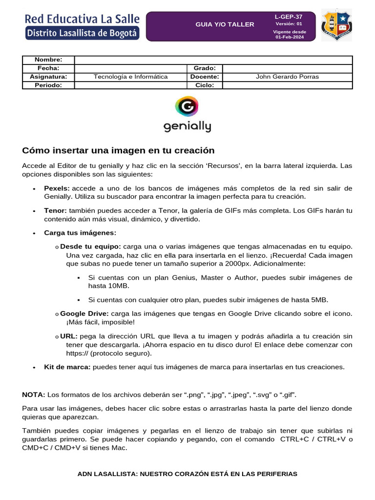 3. Insertar Recursos en Un Genially | PDF | Informática
