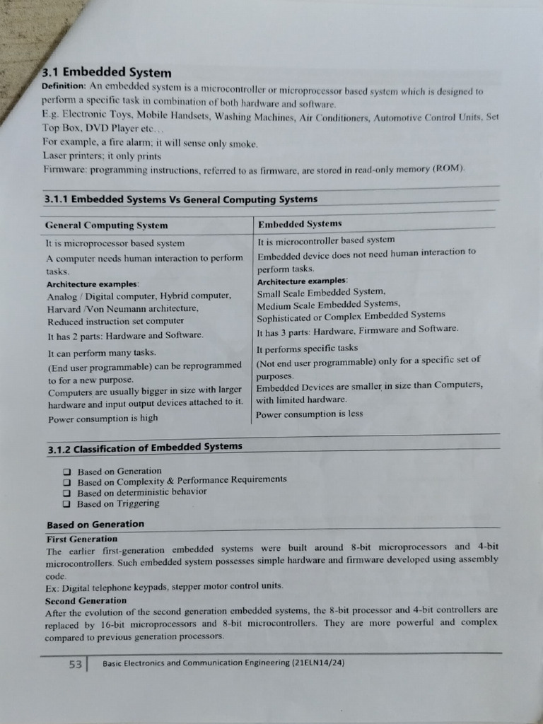 Module 3 Embedded Systems | PDF | Embedded System | Microcontroller