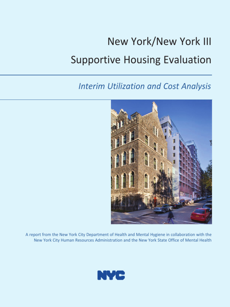NY NY III Interim Report | PDF | Mental Health