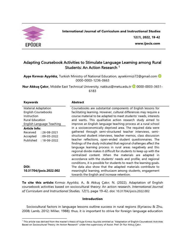 Adapting Coursebook Activities | PDF | Teachers | Cognition