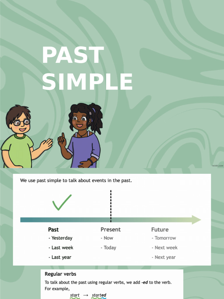 Past Simple Lesson | PDF | Grammatical Tense | Subject (Grammar)