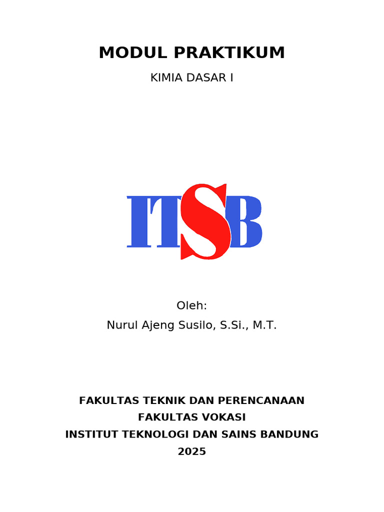 Modul Pembuatan Lart HCL NaOH - Kimia Dasar | PDF