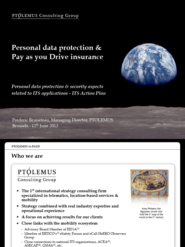 10 - PM Session - Ptolemus Presentation | PDF | Insurance | Privacy