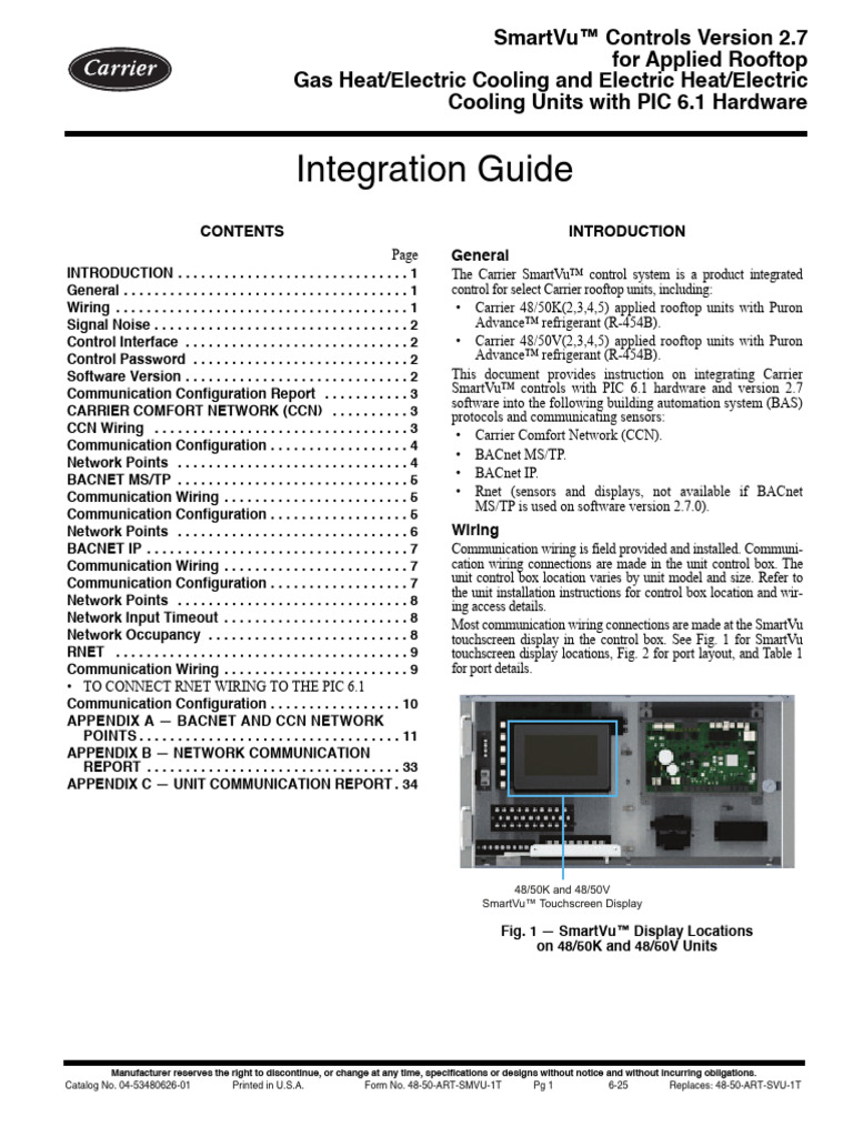 Carrier SmartVu Integration Guide | PDF | Internet Protocols ...