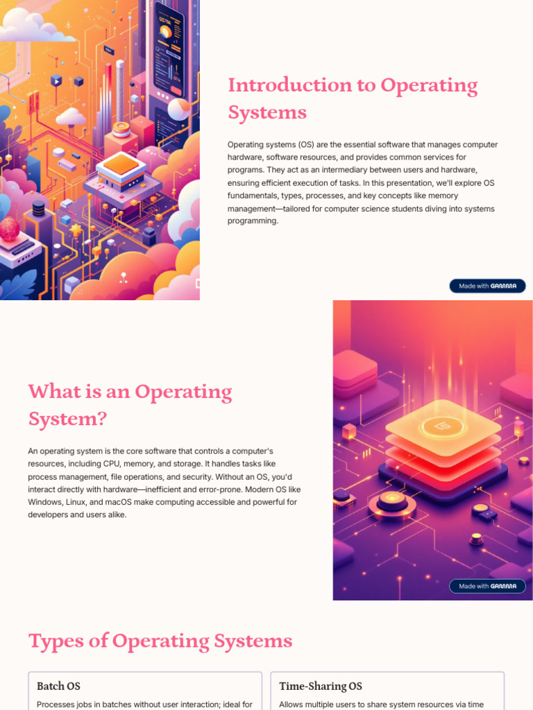 Introduction To Operating Systems | PDF | Process (Computing ...