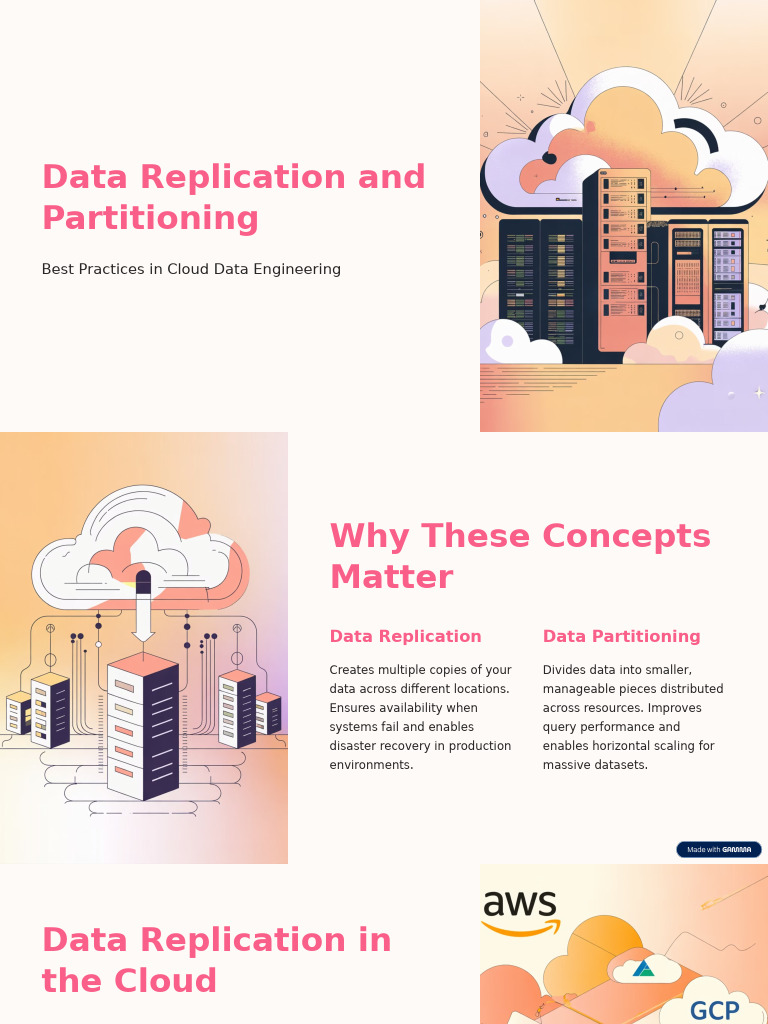 Data Replication and Partitioning | PDF | Replication (Computing) | Cloud Computing