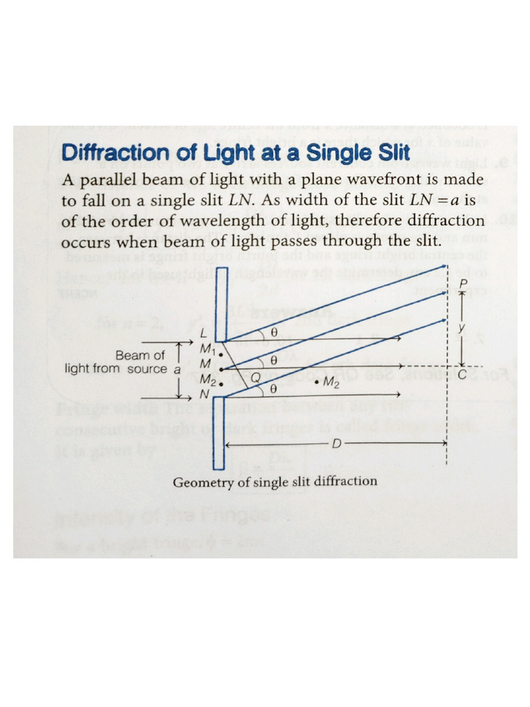 Diffraction Through Single Slit Pdf