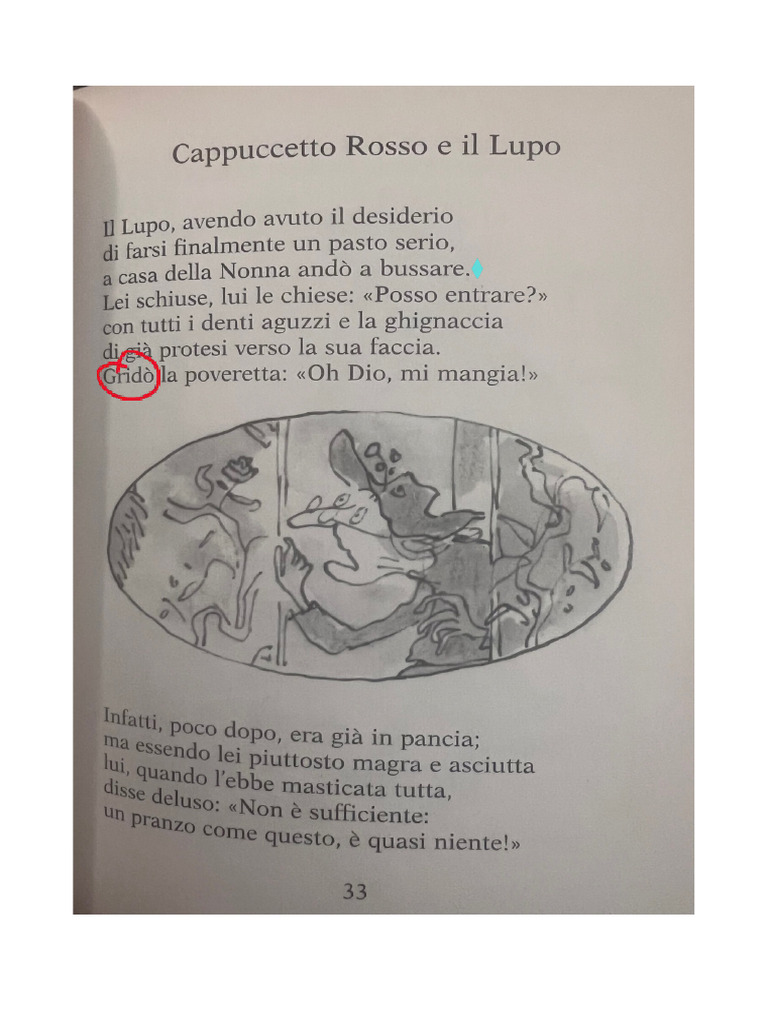 Versi Perversi Di Roald Dahl - Cappuccetto Rosso e Il Lupo | PDF