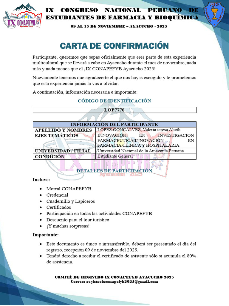 LÓPEZ GONCÁLVEZ, Valeria Teresa Alieth | PDF