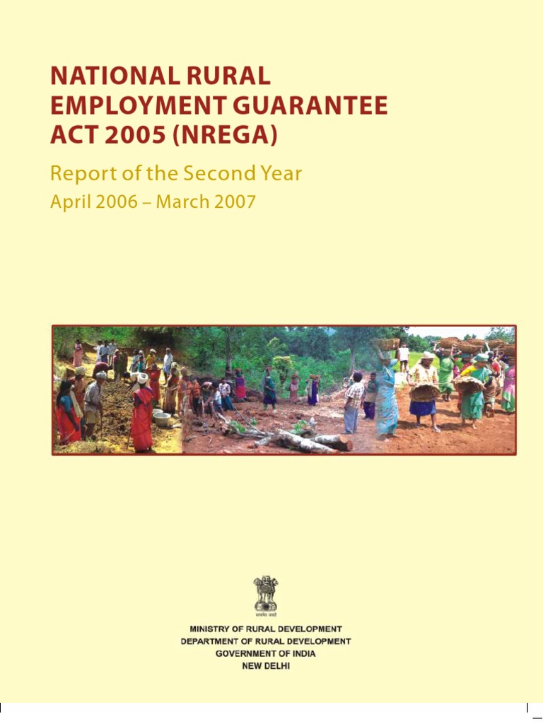 National Rural Employment Guarantee ACT 2005 (NREGA) : Report of The ...