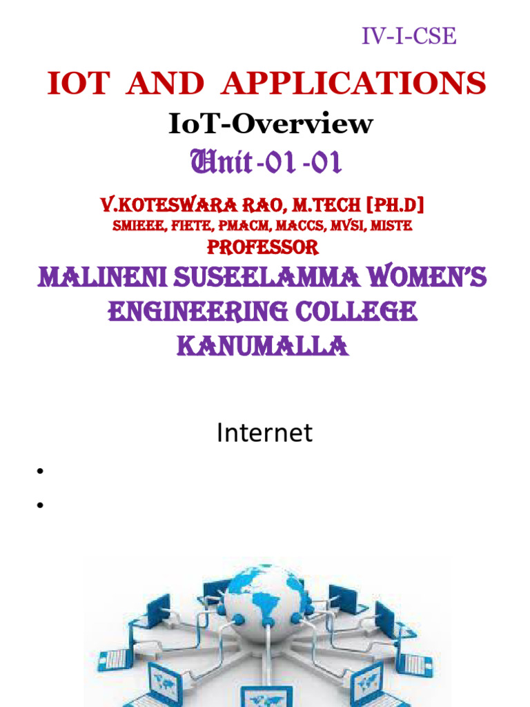 01 Unit 01 IoT CSE IoT Overview Finalized | PDF | Internet Of Things ...
