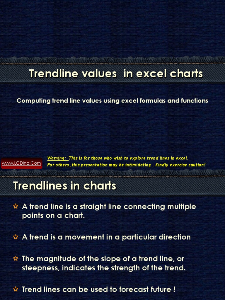 Compute Trendline Values in Excel | PDF | Mathematical Objects | Analysis