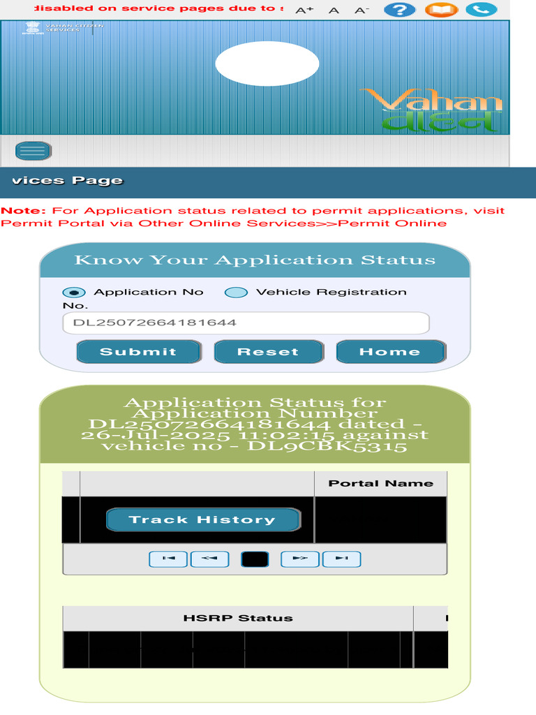 VAHAN 4.0 (Citizen Services) 2 | PDF