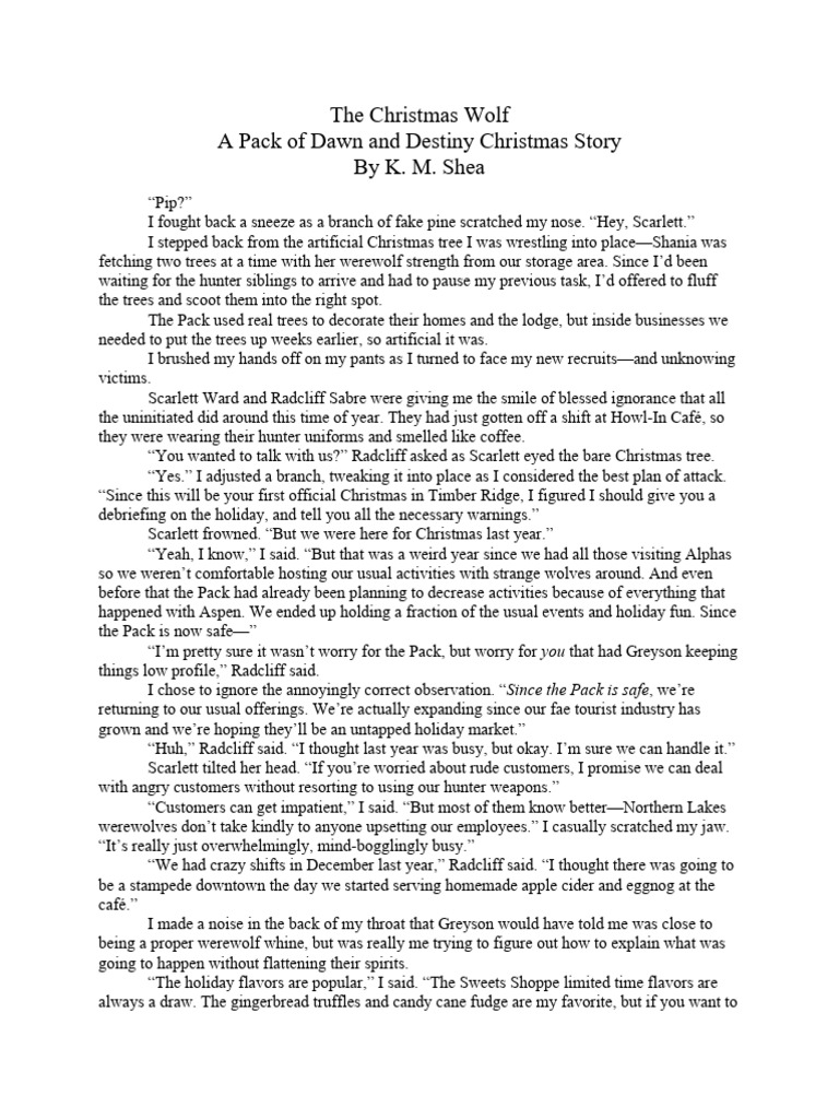 The Christmas Wolf | PDF | Werewolves
