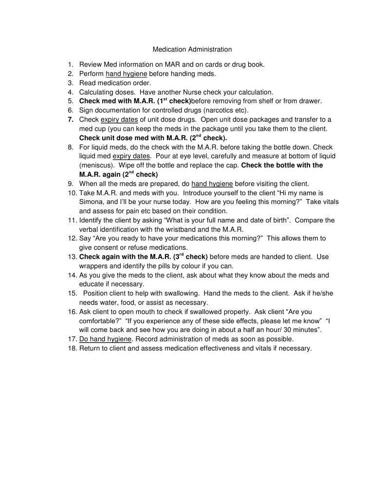 Medication Administration | PDF