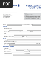 Tatil Motor Vehicle Claim Form | PDF | Traffic Collision | Insurance