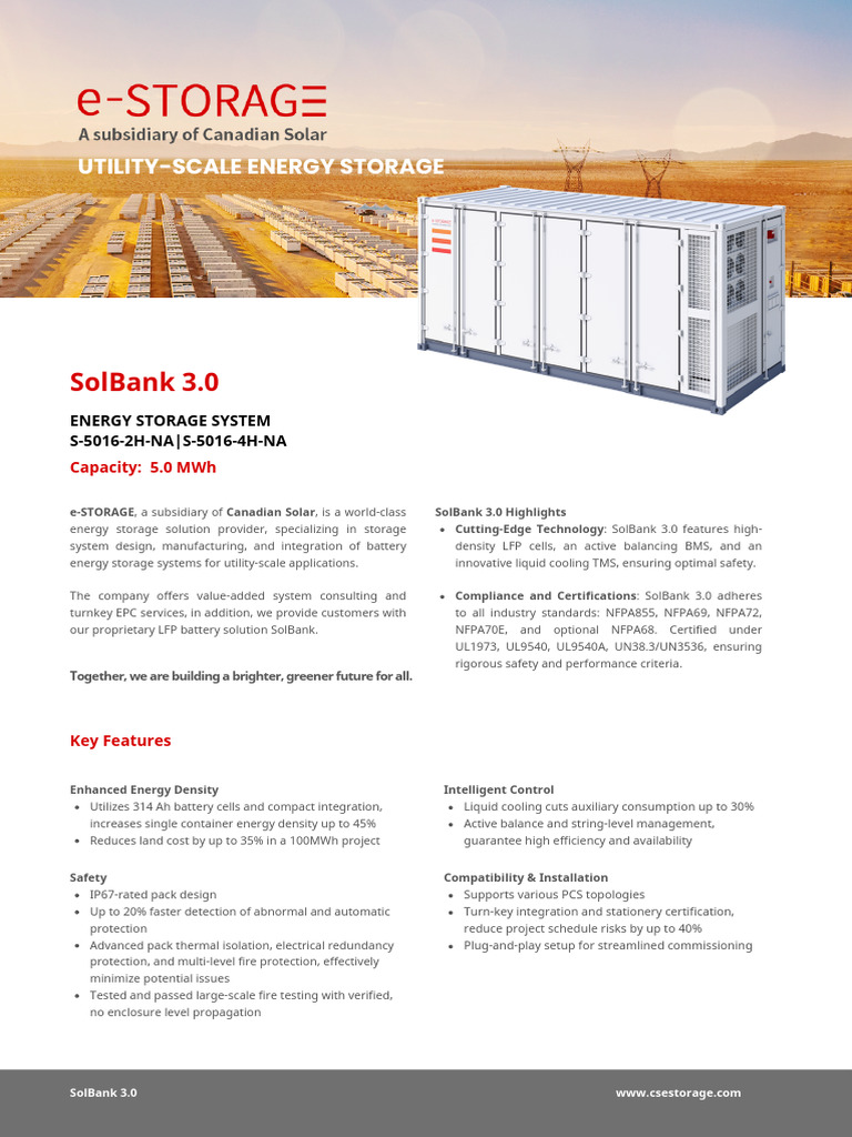 CS-Datasheet SolBank-3.0 v1.62 NA | PDF | Energy Storage | Electrical ...