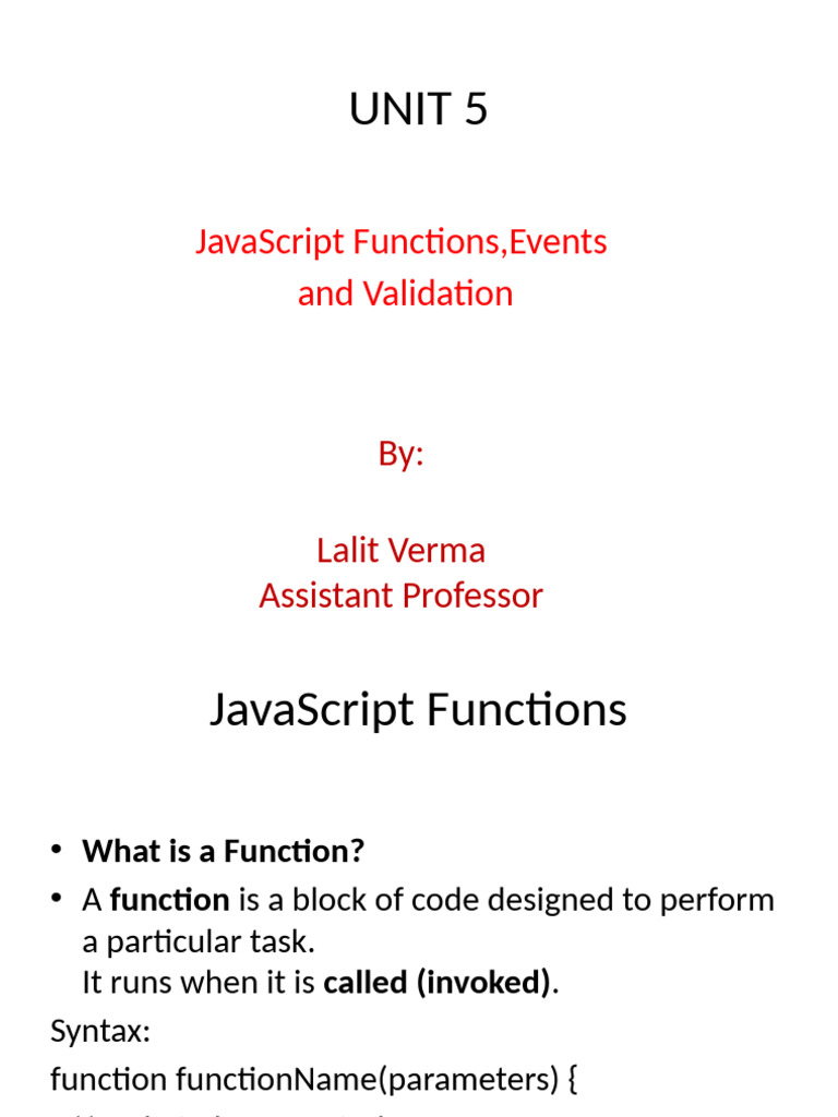Cse326 Unit5 Complete | PDF | Parameter (Computer Programming ...