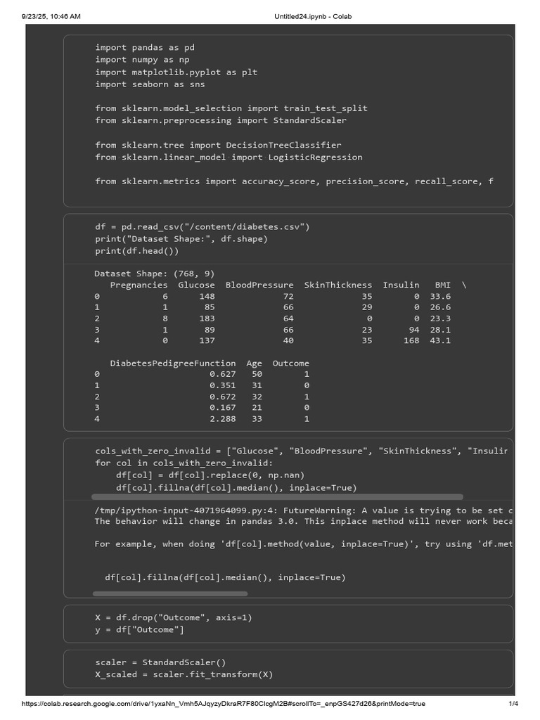 Ml Project Colab Pdf Applied Mathematics Applied Statistics