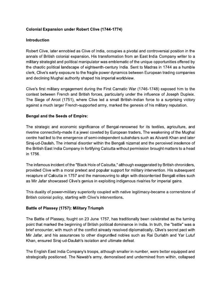 Robert Clive Pdf