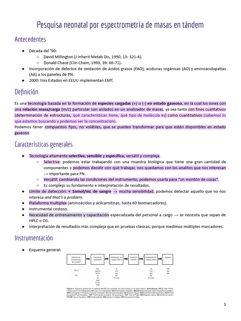 Espectrometría de Masa en Tándem | PDF | Espectrometría de masas ...