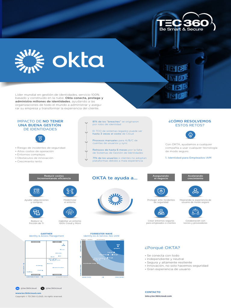 Okta Datasheet Pdf Computación En La Nube Informática