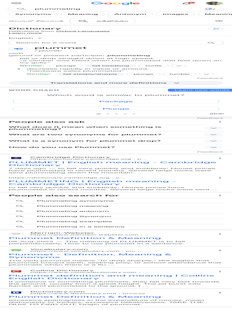 Plummeting - Google Search | PDF | Syntax | Grammar