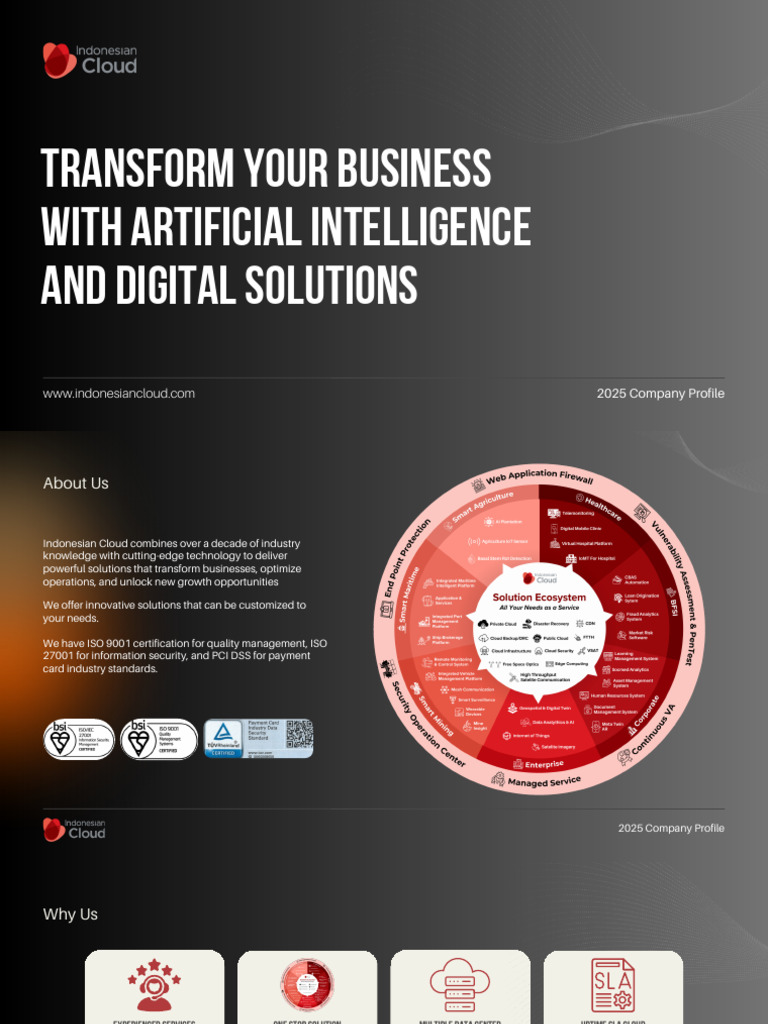 Company Profile Indonesian Cloud 2025 Pdf Computer Security Security