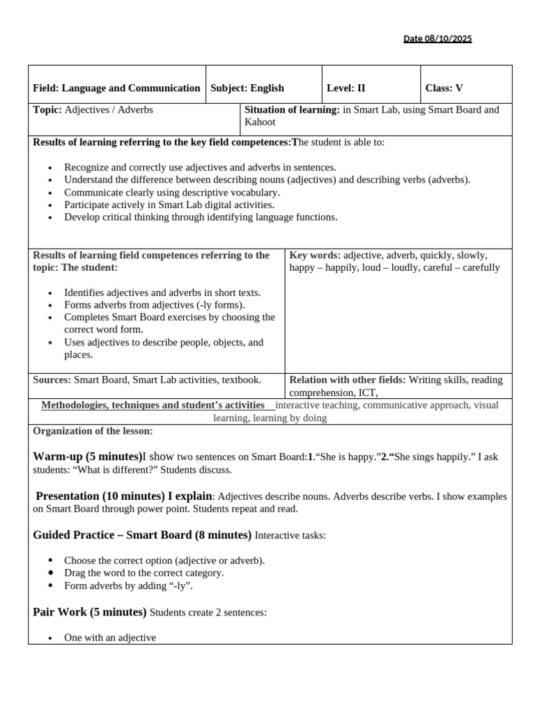 Ditar Kl5 Smart | PDF | Adverb | Adjective