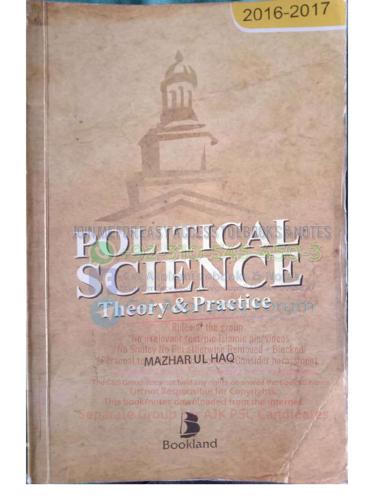Political Science by Mazhar Ul Haq | PDF