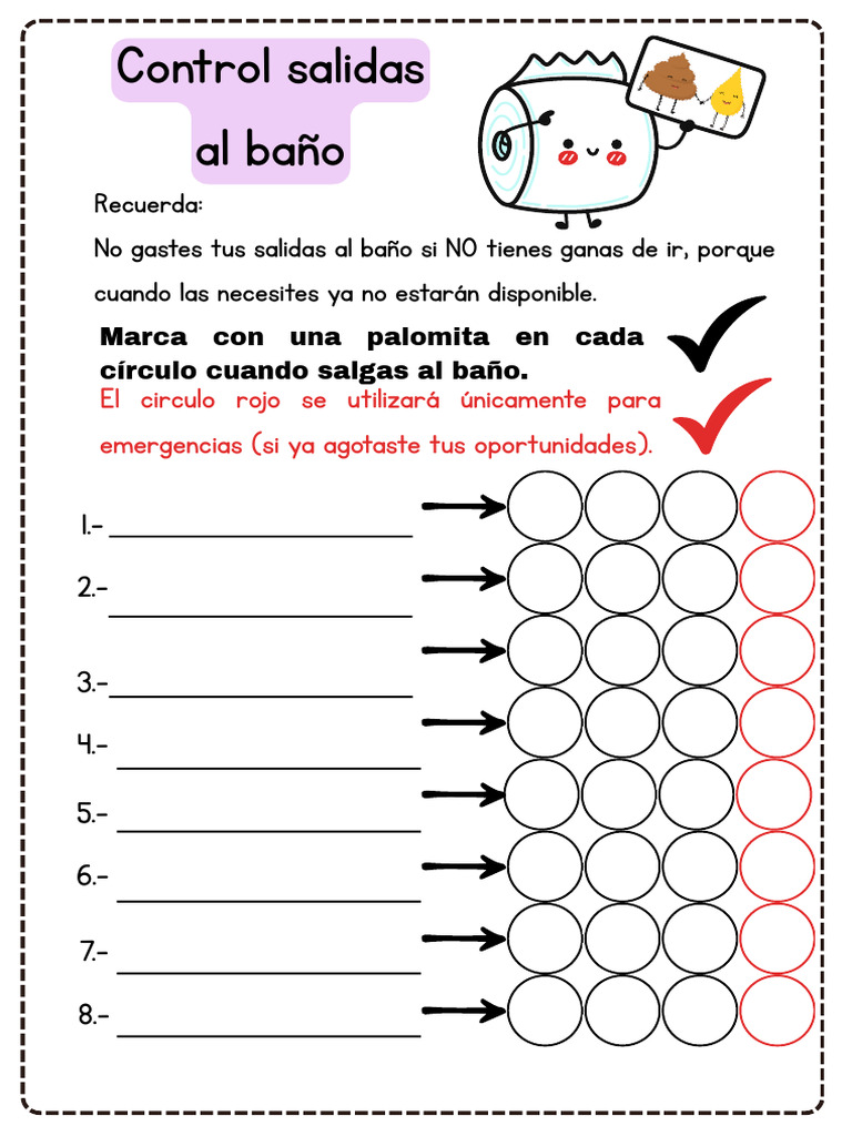 Control de Salidas Al Baño PDF | PDF
