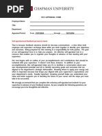 AcqDemo Self-Assessment Writing Guide | PDF | Performance Appraisal | Goal