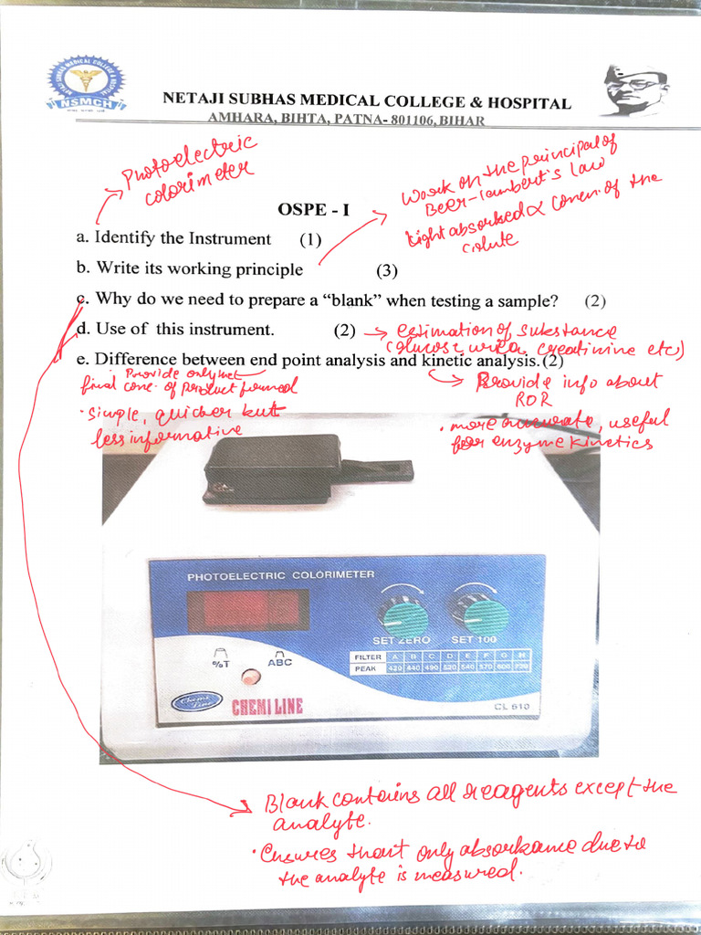 Biochem Practical Ospe 2 | PDF