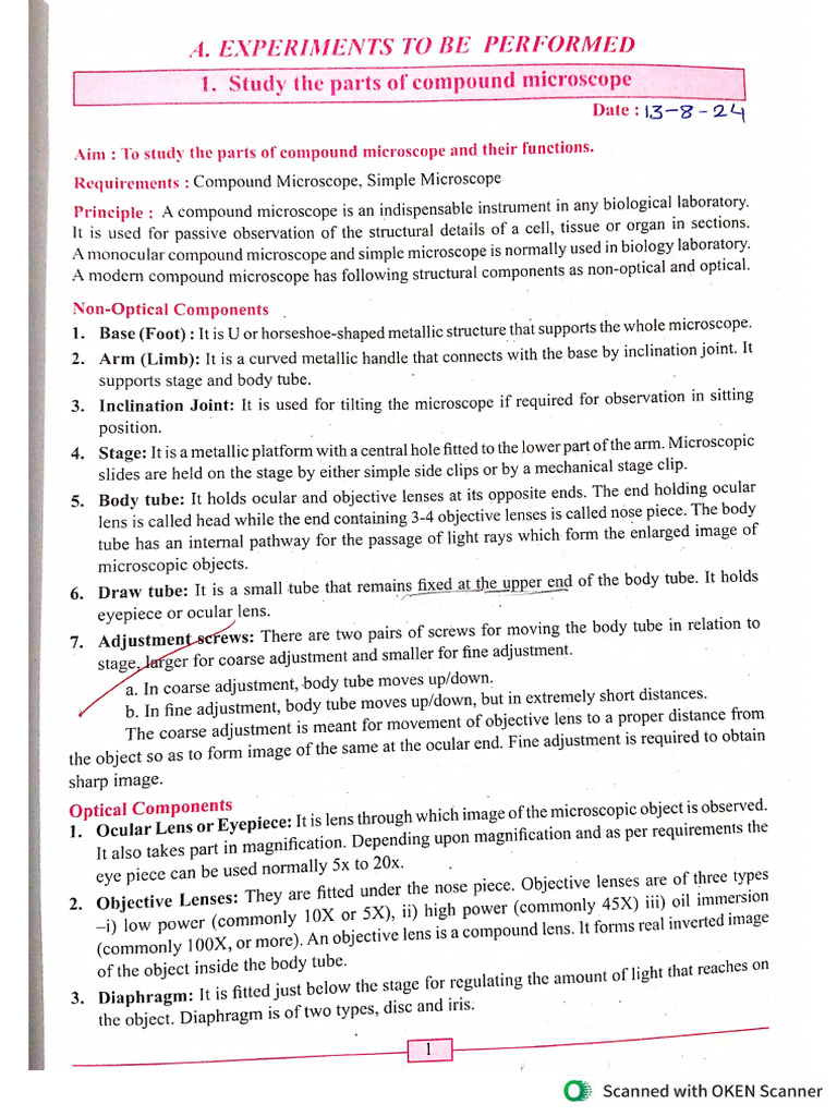 Bio Practical XI | PDF