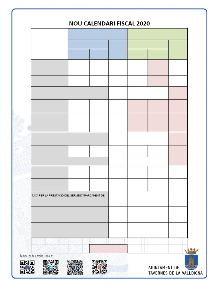 Calendari Fiscal Modificat | PDF