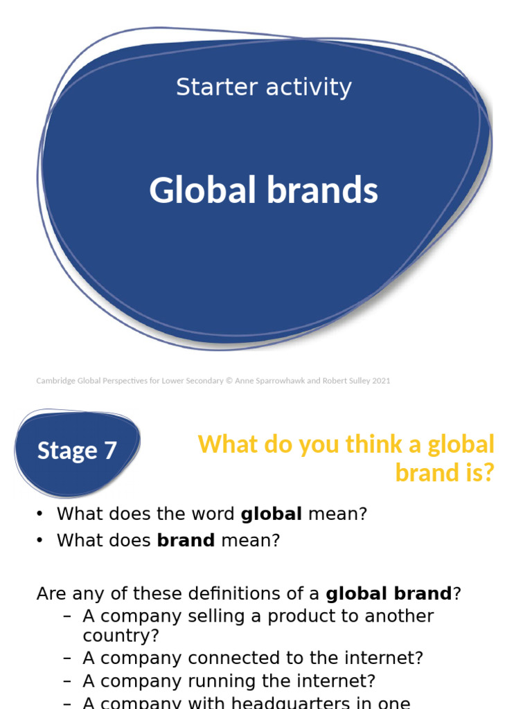 Understanding Global Brands and Their Impact | PDF | Private Sector ...