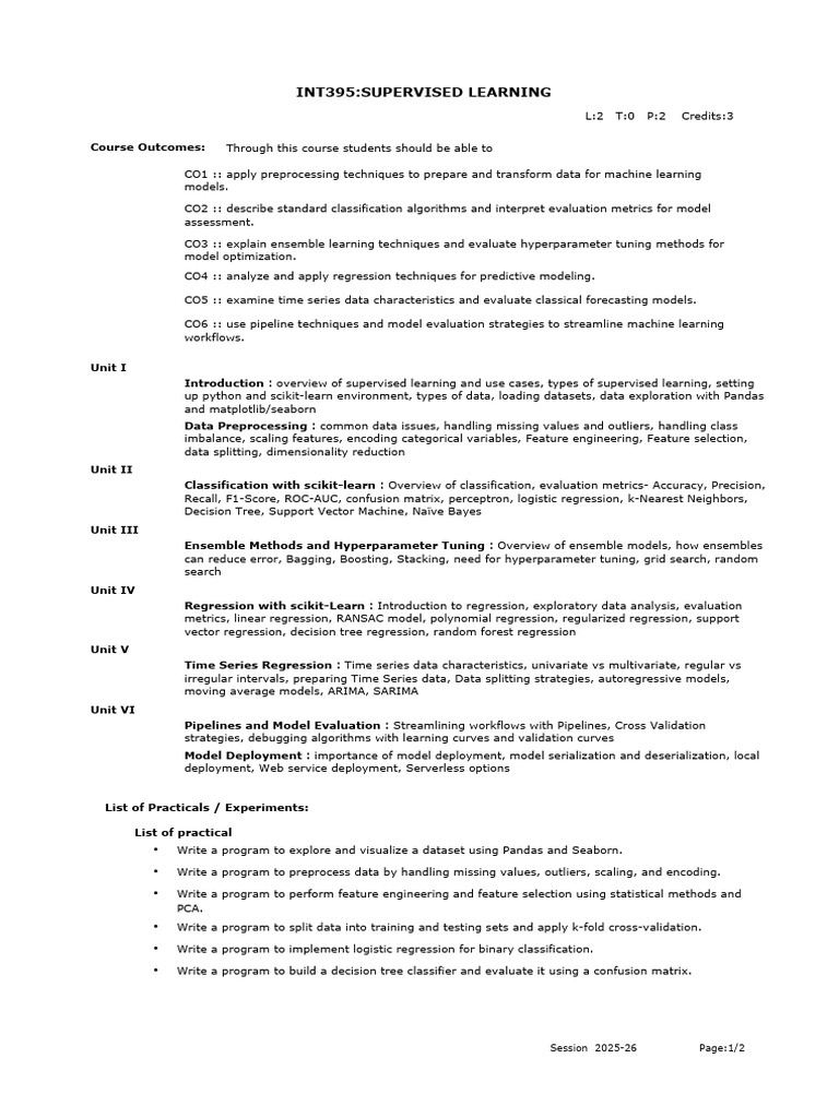 FRM Course Syllabus IPDownload | PDF | Regression Analysis | Machine Learning