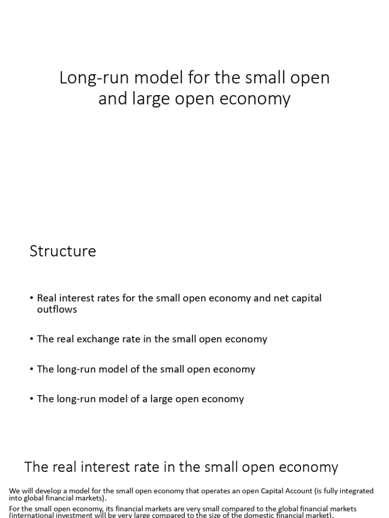 Long-Run Economic Models: Open Economies | PDF | Exchange Rate ...