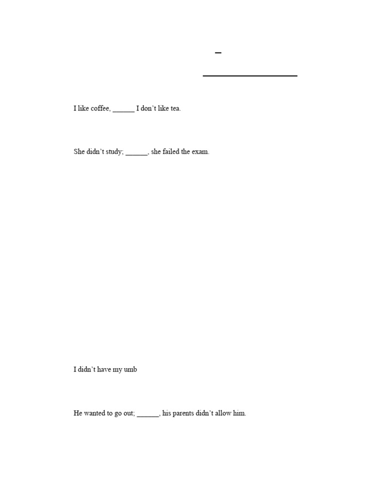 Linking Words EXAM | PDF