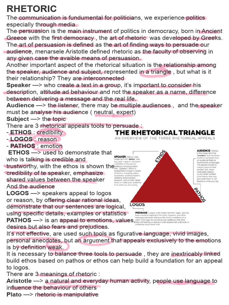 Understanding Rhetoric in Politics | PDF