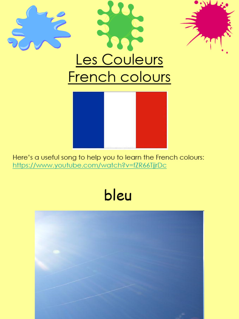 Learn French Colors with Activities | PDF
