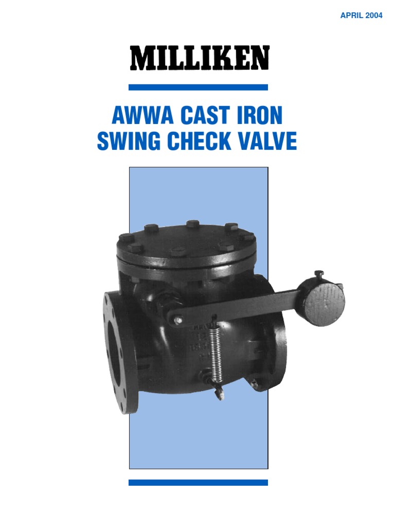 Milliken AWWA Swing Check Valve | Valve | Petroleum