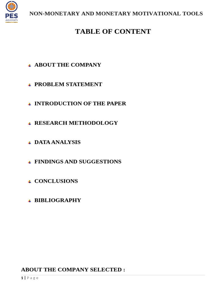 HRM Mini project | PDF | Incentive | Motivation