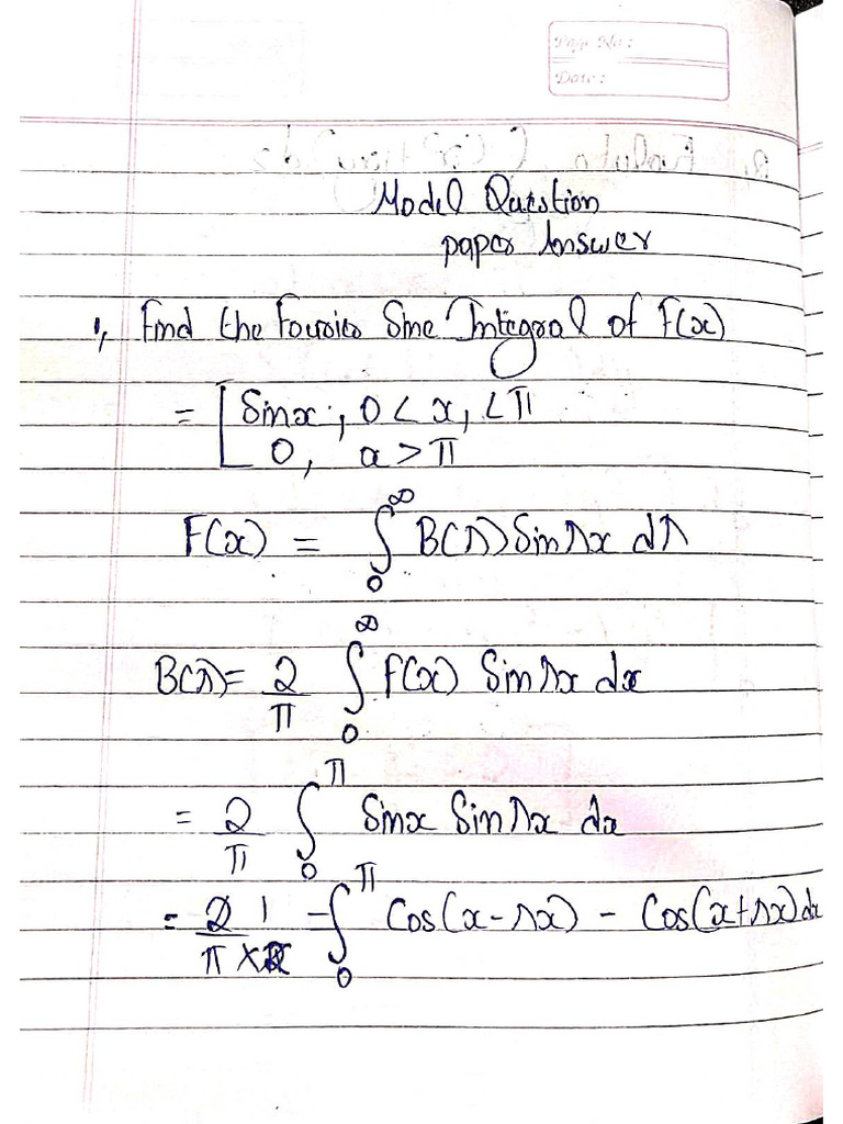 Model Question Paper Answer | PDF