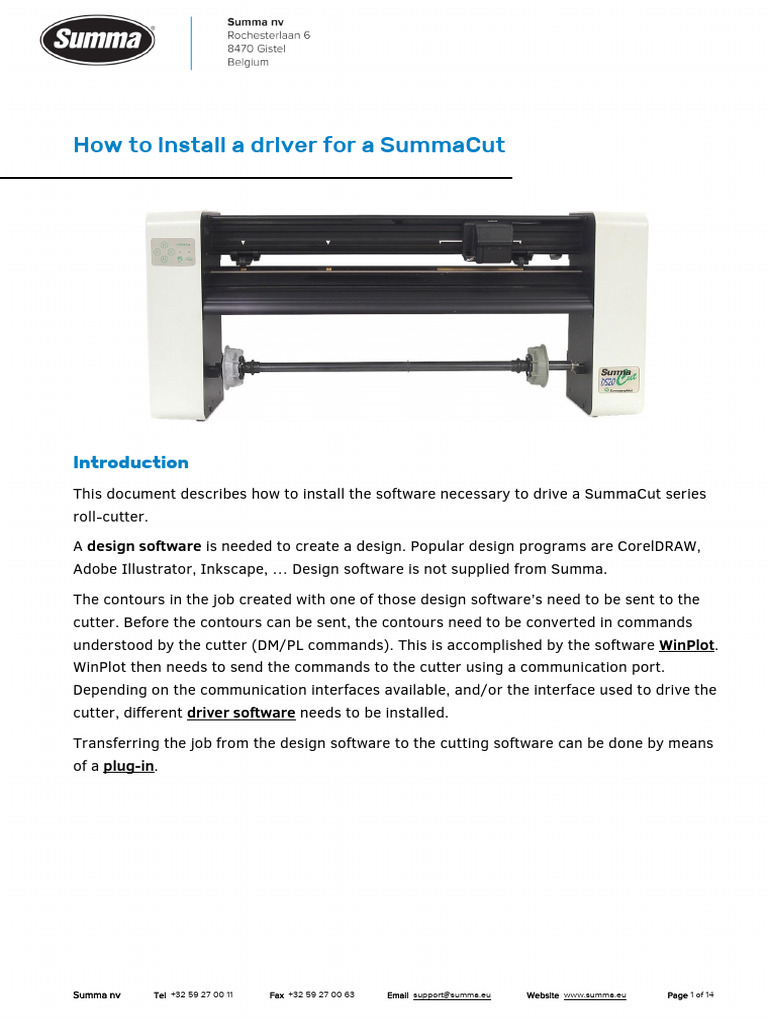 Install Driver for SummaCut Cutter | PDF | Computer Science | Computer ...