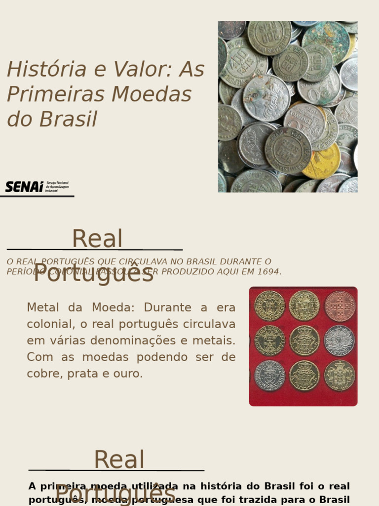História e Valor as Primeiras Moedas Do Brasil_20241024_075430_0000 | PDF