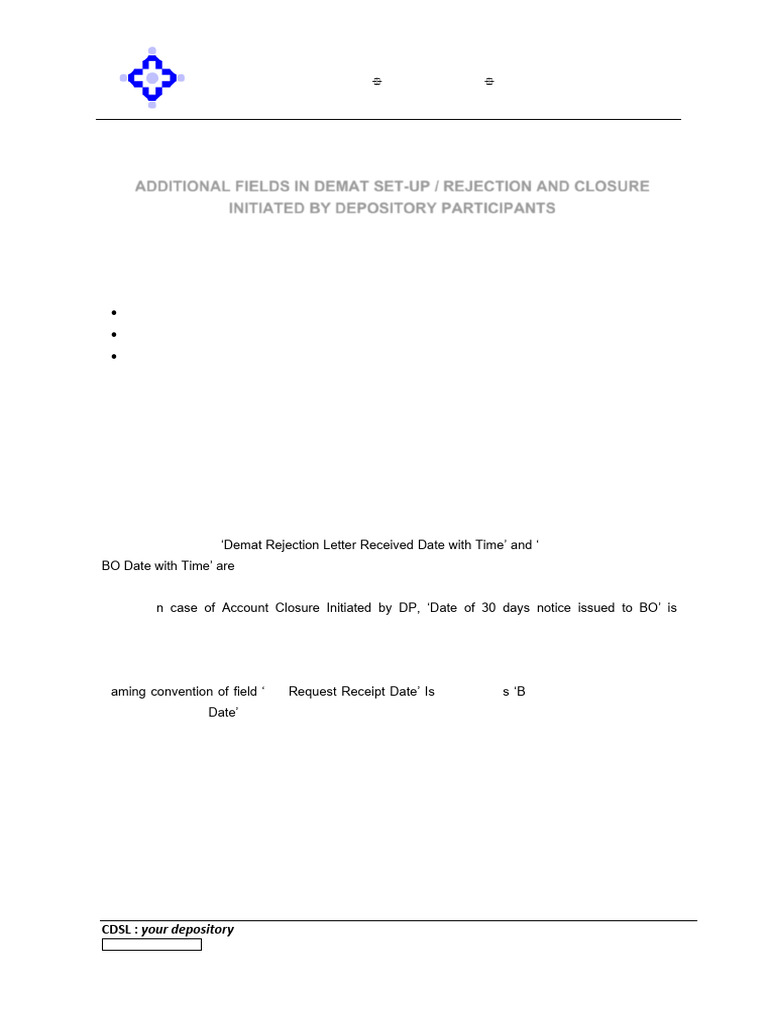 CDSL Demat Process Updates 2023 | PDF | Payments | Cheque