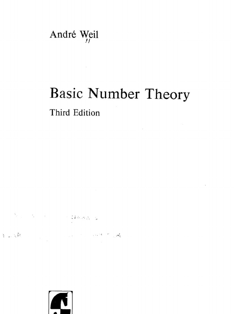 Andre Weil Basic Number Theory 1995 | PDF | Field (Mathematics) | Ring ...