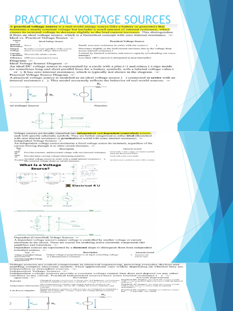 Practical Voltage Sources 2 | PDF