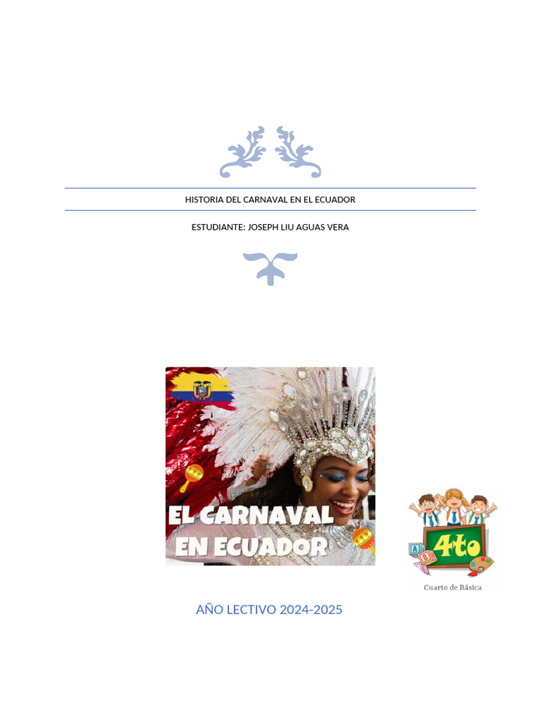 Historia Del Carnaval en El Ecuador (JOSEPH) | PDF